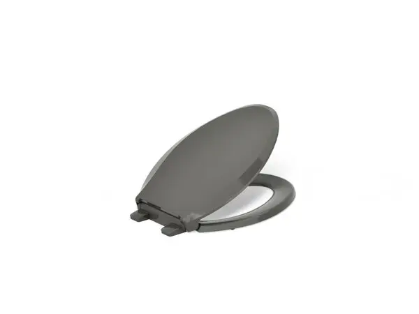 KOHLER Cachet Nightlight Readylatch Quiet-close Elongated Toilet Seat - Thunder Grey