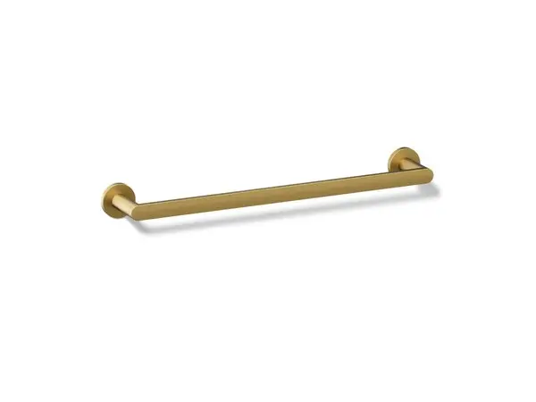KOHLER Composed 18" Towel Bar - Vibrant Brushed Moderne Brass