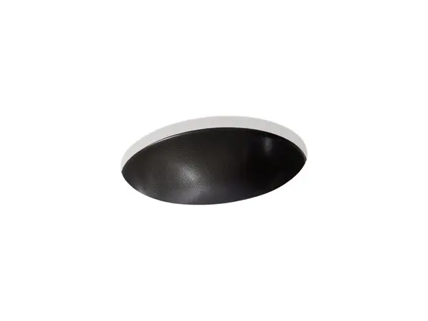 KOHLER Shagreen Caxton 19-1/4" Oval Undermount Bathroom Sink, No Overflow - One-color