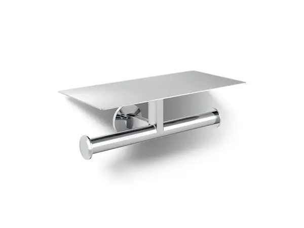 KOHLER Components Covered Double Toilet Paper Holder - Polished Chrome