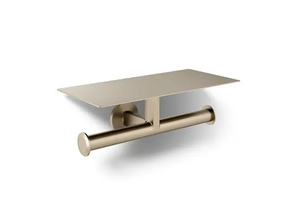 KOHLER Components Covered Double Toilet Paper Holder - Vibrant Brushed Bronze