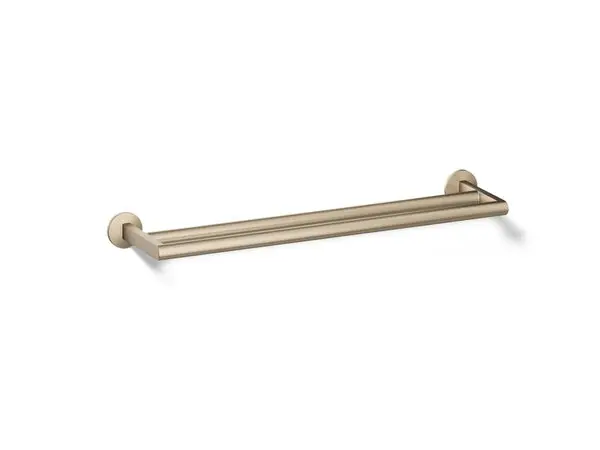 KOHLER Components Double Towel Bar - Vibrant Brushed Bronze