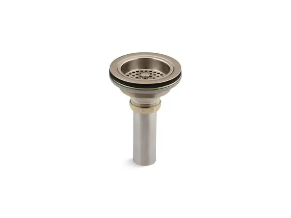 KOHLER Duostrainer Sink Drain And Strainer With Tailpiece - Vibrant Brushed Bronze