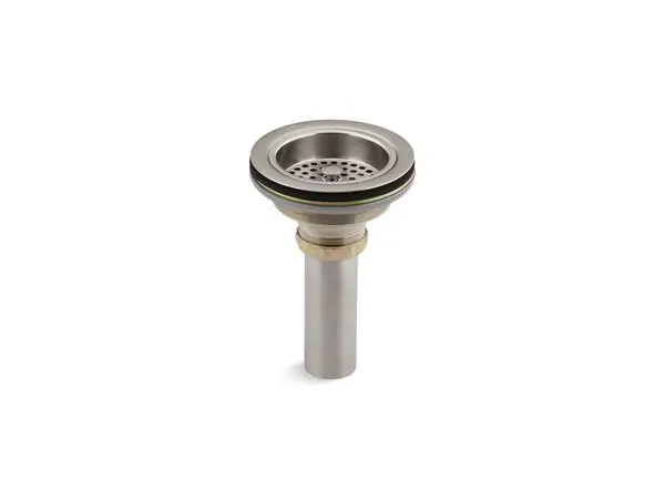 KOHLER Duostrainer Sink Drain And Strainer With Tailpiece - Vibrant Stainless