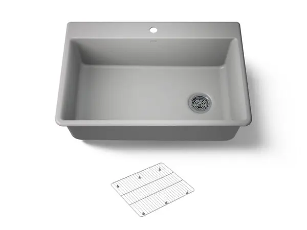 KOHLER Kennon 33" Top-/undermount Single-bowl Kitchen Sink - One-color