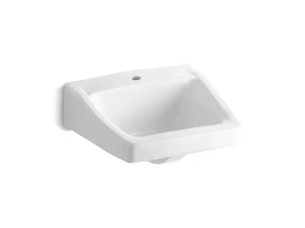 KOHLER Chesapeake 19-1/4" X 17-1/4" Wall-mount/concealed Arm Carrier Bathroom Sink With Single Faucet Hole - One-color