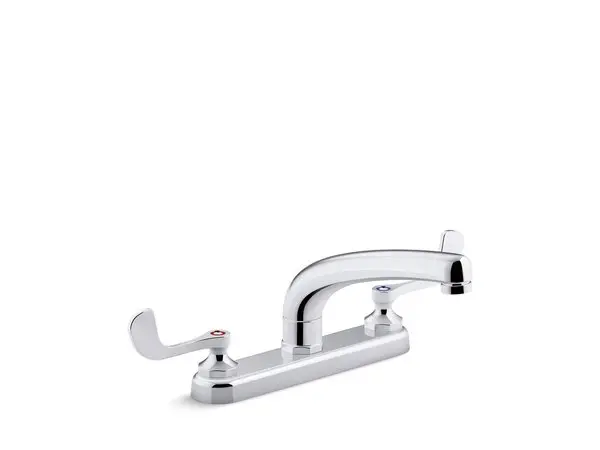 KOHLER Triton Bowe 1.5 Gpm Kitchen Sink Faucet With 8-3/16" Swing Spout, Aerated Flow And Wristblade Handles - One-color