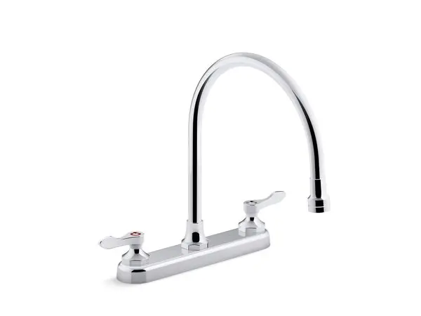 KOHLER Triton Bowe 1.8 Gpm Kitchen Sink Faucet With 9-5/16" Gooseneck Spout, Aerated Flow And Lever Handles - One-color