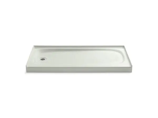 KOHLER Salient 60" X 30" Alcove Shower Base, Left Drain - One-color