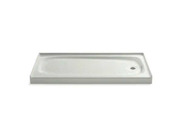 KOHLER Salient 60" X 30" Alcove Shower Base, Right Drain - One-color