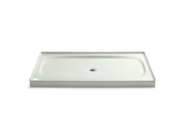 KOHLER Salient 60" X 36" Alcove Shower Base, Center Drain - One-color