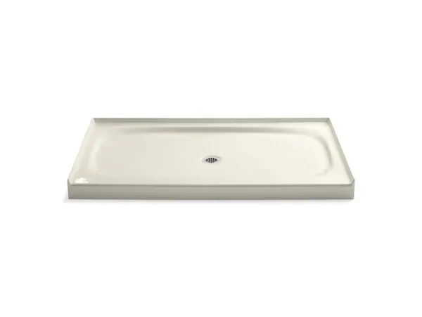 KOHLER Salient 60" X 36" Alcove Shower Base, Center Drain - One-color