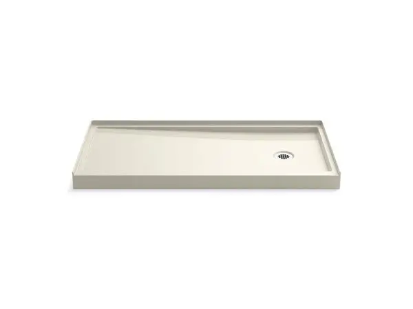 KOHLER Rely 60" X 30" Alcove Shower Base, Right Drain - One-color
