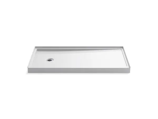 KOHLER Rely 60" X 30" Alcove Shower Base, Left Drain - One-color