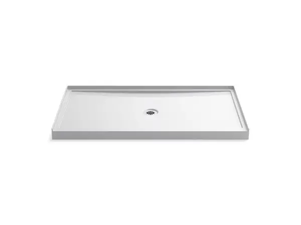 KOHLER Rely 60" X 34" Alcove Shower Base, Center Drain - One-color