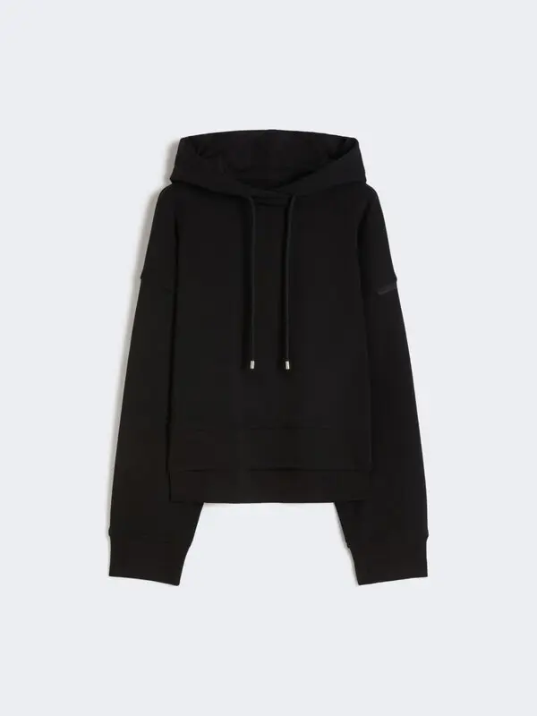 Max Mara Stretch-cotton Hooded Sweatshirt