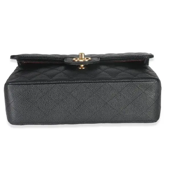 Chanel Quilted Caviar Classic Double Flap Bag - Black