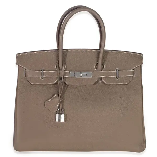 Hermès Etoupe Togo Birkin 35 Phw
