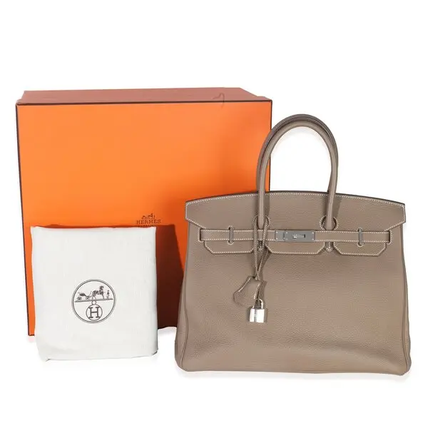 Hermès Etoupe Togo Birkin 35 Phw