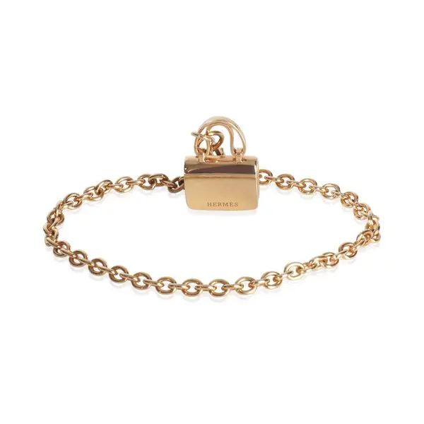 Hermès Rose Gold Diamond Amulettes Collection Constance Bracelet
