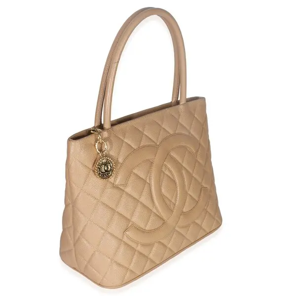 Chanel Quilted Caviar Medallion Tote