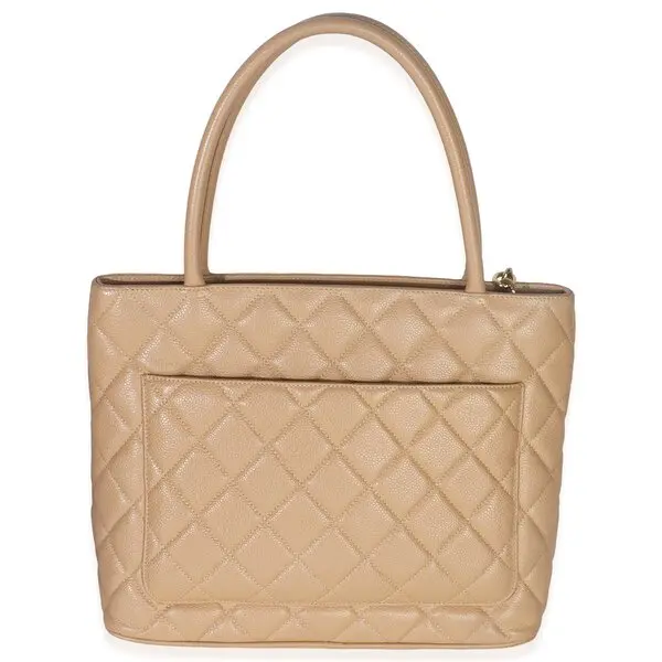 Chanel Quilted Caviar Medallion Tote