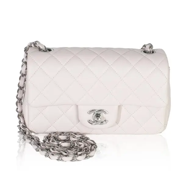 Chanel Quilted Lambskin Flap Bag - Purple