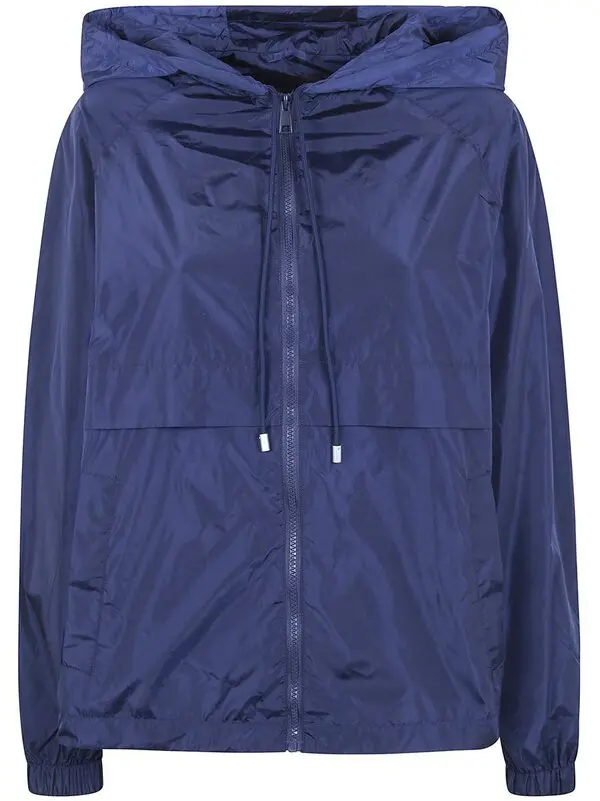 SEMICOUTURE Nylon Hooded Jacket - Blue