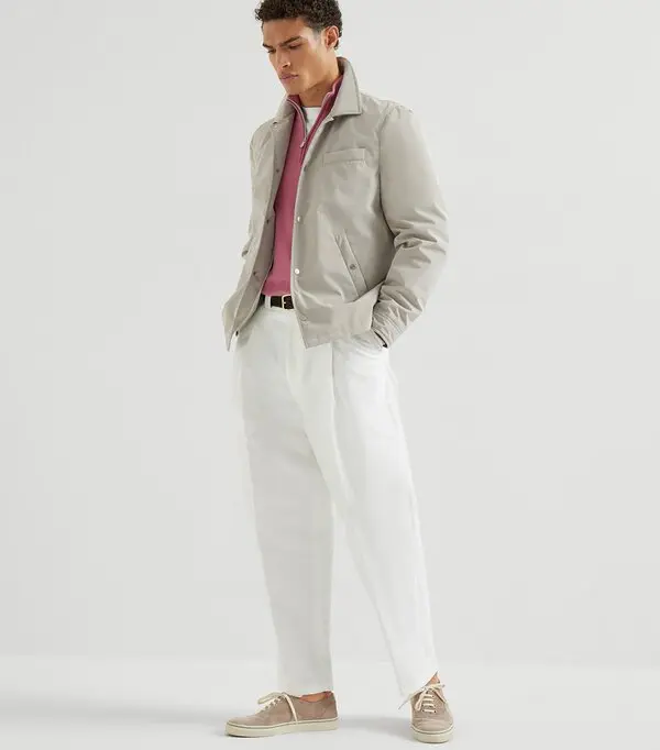 Brunello Cucinelli Cashmere Quarter-zip Sweater - Pink
