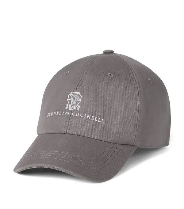 Brunello Cucinelli Cotton Baseball Cap - Brown