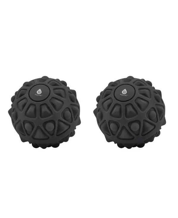 PURSONIC 2-pack Vibrating Massage Balls – Double The Power For Deep Muscle Relief - Black
