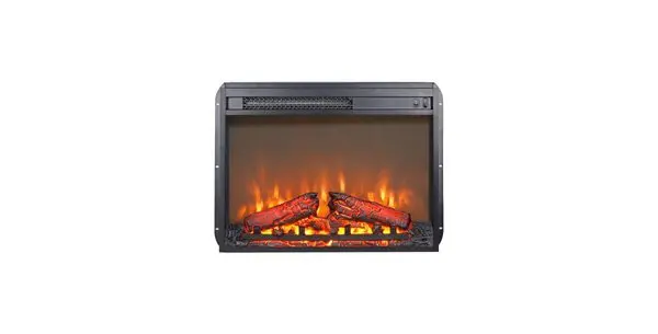 FLYNAMA 23 Inch Realistic Log Flame Led Overheat Protection Csa Ul Certified Electric Fireplace Insert Heater - No Color
