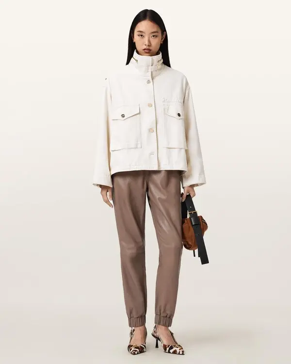 ALLSAINTS Jen Leather Sweatpants