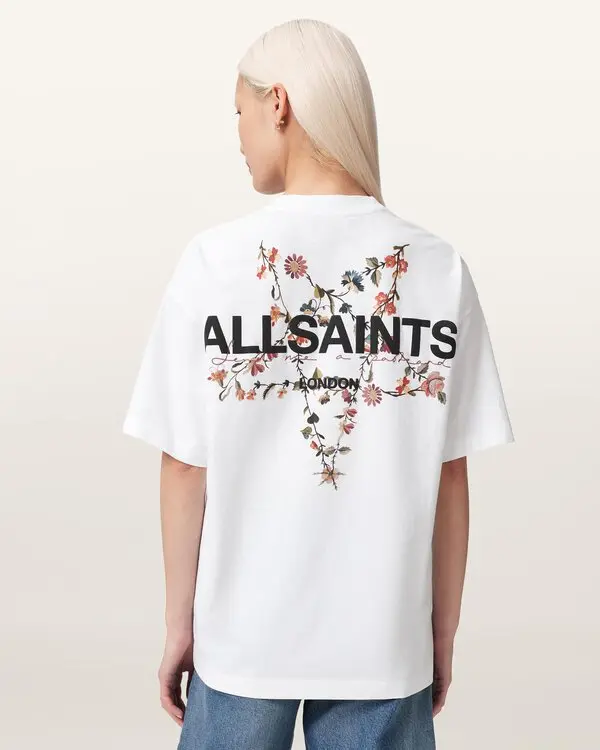 ALLSAINTS Pentacle Etta T-shirt - Optic White