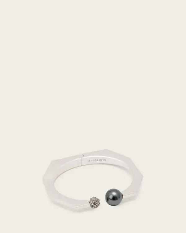 ALLSAINTS Ellie Hex Bracelet - Warm Silver