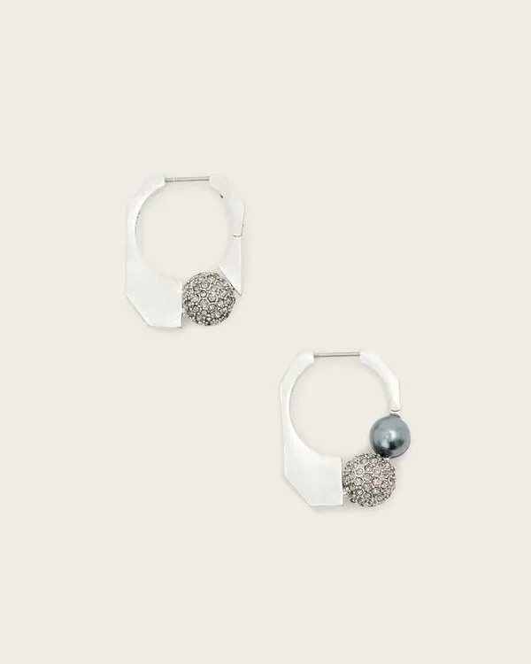 ALLSAINTS Ellie Mix Hoop Earrings - Warm Silver