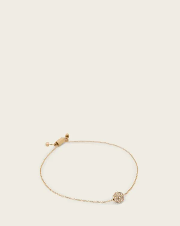 ALLSAINTS Ellie Crystal Bracelet - Warm Brass