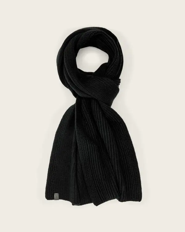 ALLSAINTS Iggy Wool Blend Scarf - Black