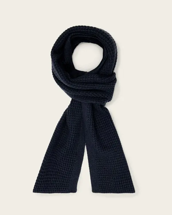 ALLSAINTS Iggy Wool Blend Scarf - Collegiate Blue