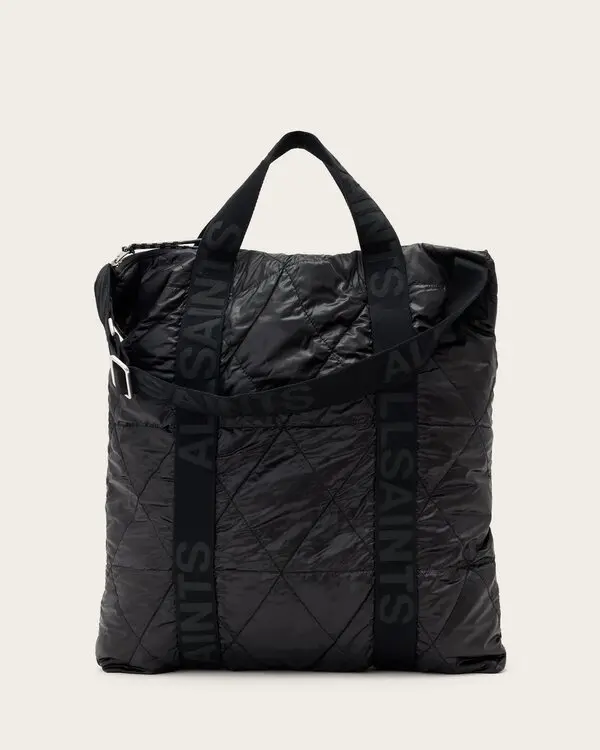 ALLSAINTS Kei Quilted Nylon Backpack - Black