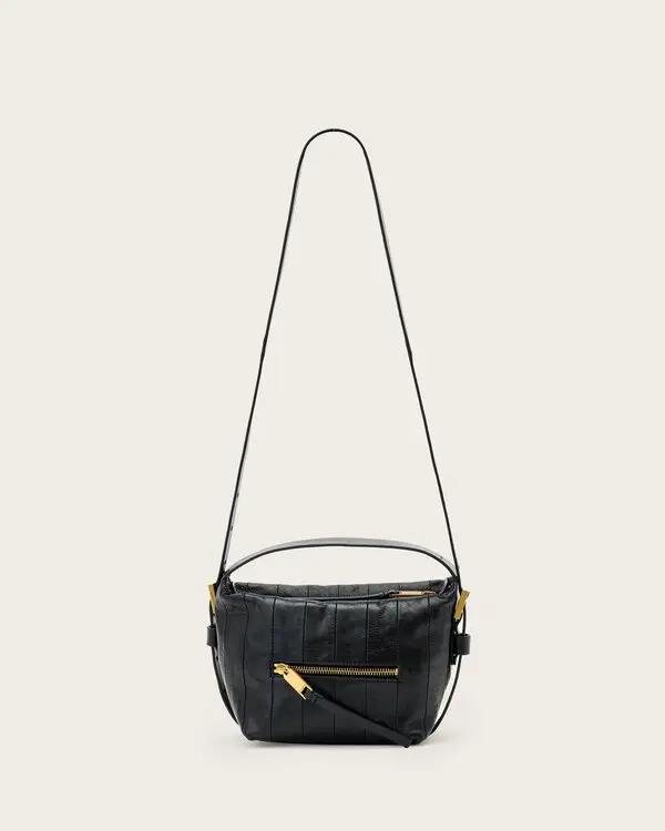 ALLSAINTS Vega Leather Paneled Grab Bag