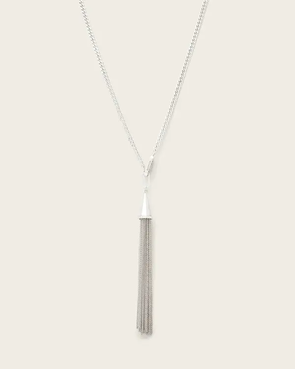 ALLSAINTS Gina Chain Necklace - Warm Silver