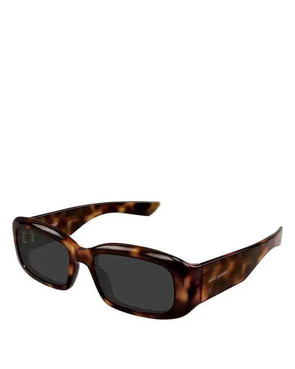 Saint Laurent Rectangle Sunglasses, 55mm - Avana