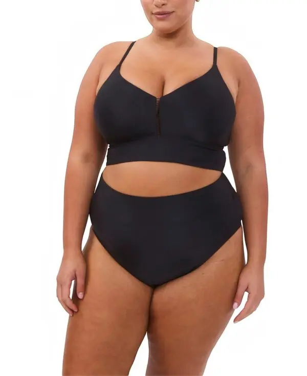 BILIBLOND Yumi High Waisted Bikini Bottom - Black