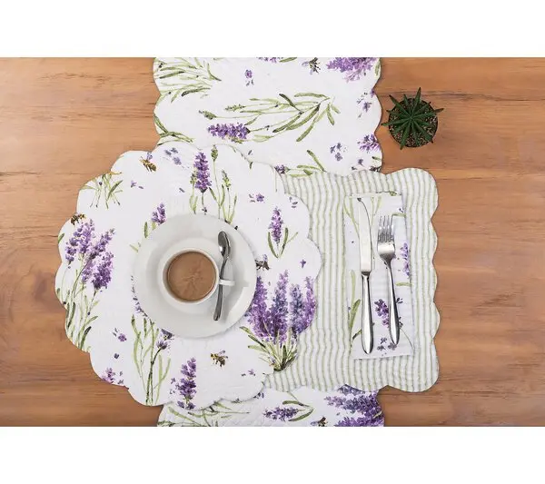 VALERIE PARR HILL Lavender Fields Napkins Set Of 6 Valerie - One-color