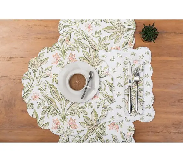 VALERIE PARR HILL Lana Palms Napkins Set Of 6 Valerie - One-color