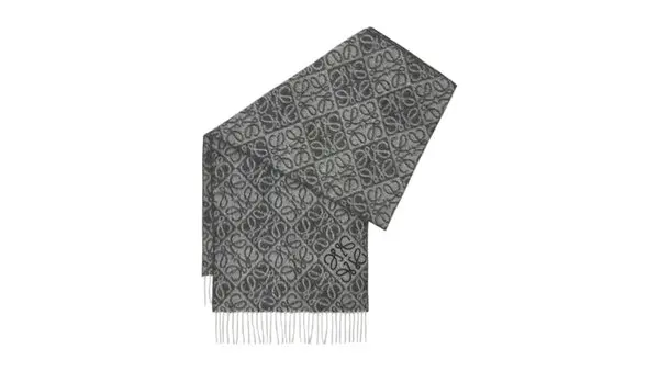 Loewe Anagram Scarf - Dark Grey