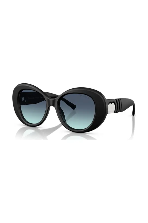 TIFFANY SUNGLASS HUT Tiffany Round Frame Sunglasses - Black