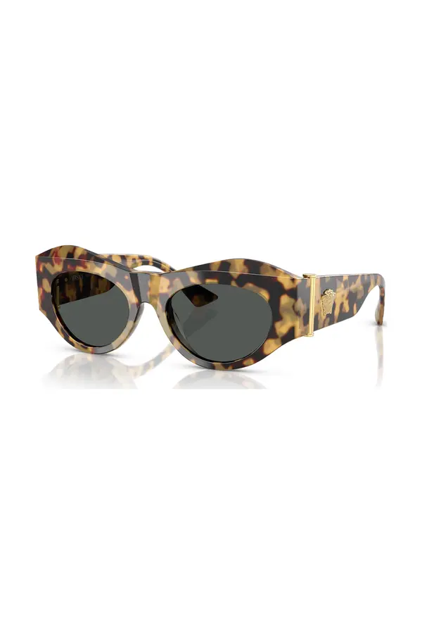 Versace Irregular Tortoise Sunglasses - Gray
