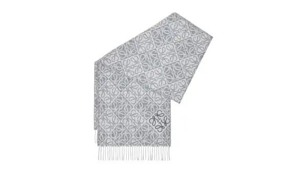 Loewe Anagram Scarf - Grey